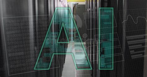 Animation Of Ai Text And Data Processing Over Computer Servers Stock Footage Video Of Concept