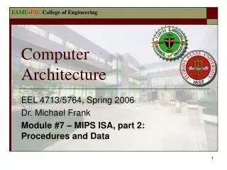 PPT ECE 154 Intro To Computer Architecture PowerPoint Presentation
