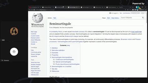 每天当会儿做题家：随机分析 stochastic calculus 第1天 youtube