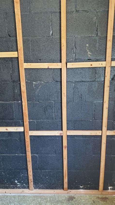 Insulation Insulate Cinder Block Wall Home Improvement Stack Exchange