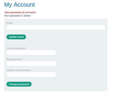 ZAP PortSwigger Labs Password Brute Force Via Password Change With ZAP