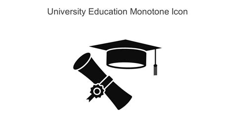 University Education Monotone Icon In Powerpoint Pptx Png And Editable
