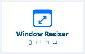 Window Resizer Chrome Web Store