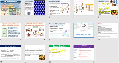 The Particle Model KS3 Activate Science Teaching Resources