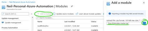 adding the duo psmodule in azure automation neil sabol s blog it weird bikes and other