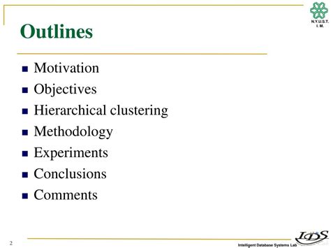 Ppt Dynamic Hierarchical Algorithms For Document Clustering
