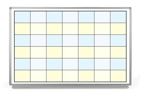 7x7 Color Grid Whiteboard