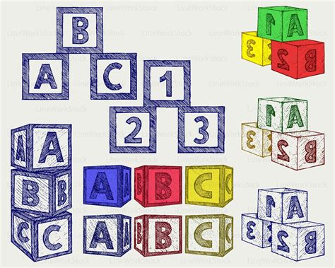 Alphabet Cubes Abc Svg Cubes Abc Clipart Cubes Etsy