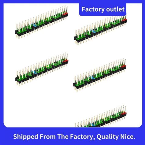 5 ชิ้น 2 X 20 Pin ชาย Gpio Header คู่แถว 20 Pin ชาย Pin Gpio Connector Stacking Header ขยาย