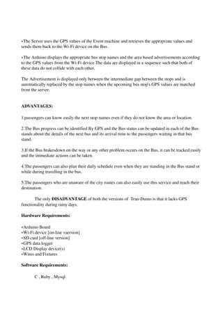 Tran Duino Documentation Pdf