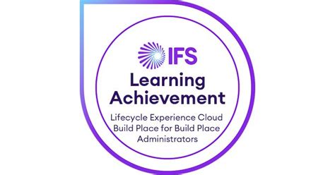 Shasha Diwyanjalee On Linkedin Ifs Learning Achievement Lifecycle Experience Cloud Build