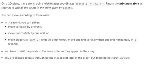 java leetcode 1266 minimum time visiting all points 네이버 블로그