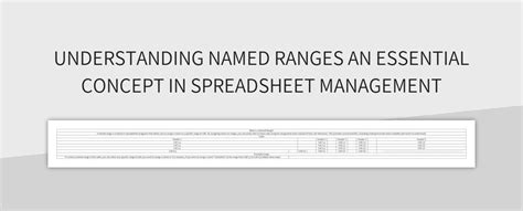 understanding named ranges an essential concept in spreadsheet