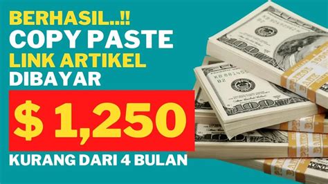 Pakai Strategi Ini Copy Paste Link Artikel Dibayar Hingga 1250
