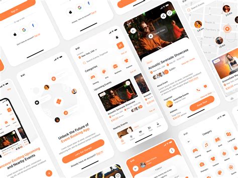 Event Booking Mobile App Uiux Design Figma App Uiux Behance