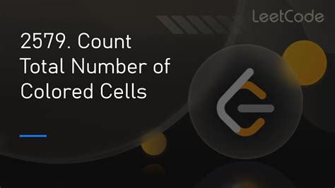 2579 Count Total Number Of Colored Cells Solving It Uncut 🔥 05 03 25