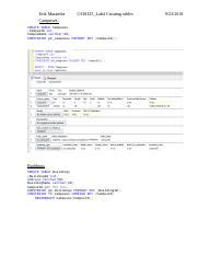 EMaramba CSIS325 Lab4 Creating Tables Docx Erik Maramba Campuses