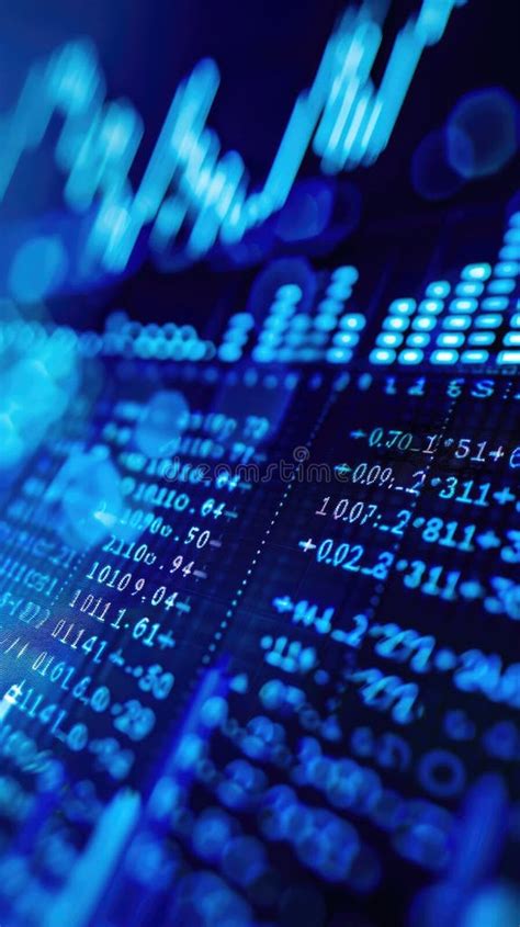 Stock And Forex Trading Chart Digits And Numbers Binary Data And