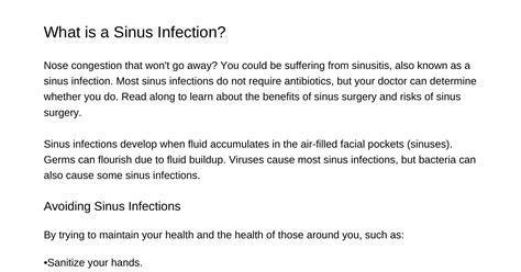 What Is A Sinus Infectionhvpjm Pdf Pdf Docdroid