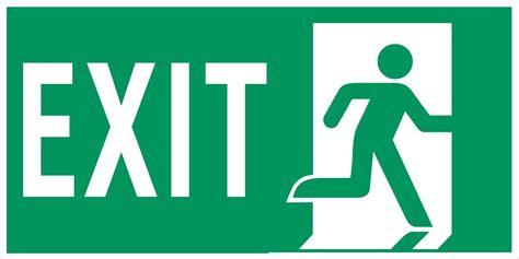 Running Man Exit Shop Luminous Signs Online At Signsmart