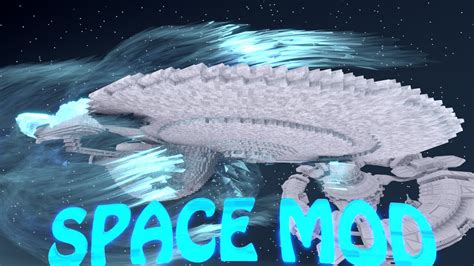 Minecraft Warp Drive Space Mod Showcase Space Mod Hyperdrive Spaceship Planets Youtube