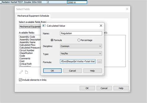 solved creating a yes no formula inside the calculated value on