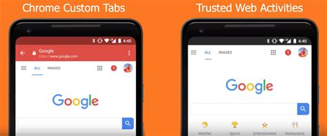 Trusted Web Apps Android Apps können Webseiten jetzt auch ohne Chrome