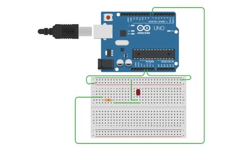 Circuit Design 1st Arduino Simulation Project Led Light Tinkercad