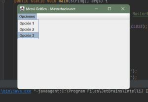 Cómo crear un menú gráfico con Java y Swing Masterhacks Blog