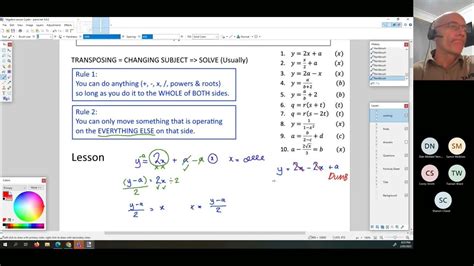 Algebra Part 2 Transposing What Can Be Moved To The Other Side Youtube