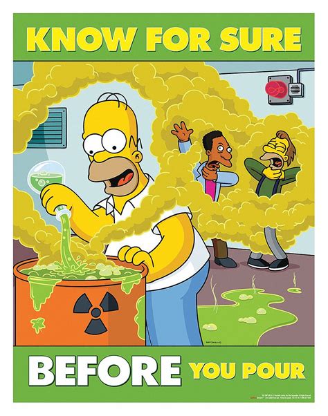 Safetypostercom Simpsons Safety Poster Safety Banner Legend Eye