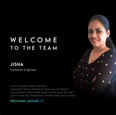 Ctebs On Linkedin Welcome Onboard Jisha Varghese Heres To New Beginnings And Shared