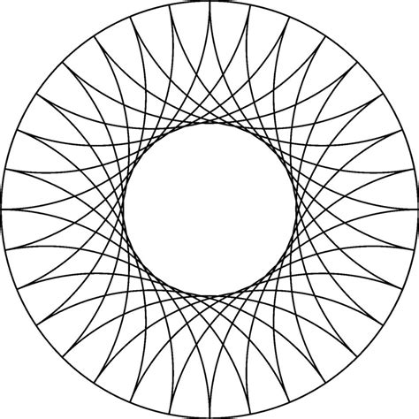 Arc Inside A Circle Vintage Illustration 13597941 Vector Art At Vecteezy