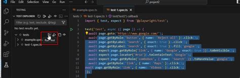 playwright tutorial executing tests in playwright test management