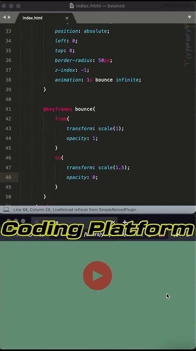 Play Button Hover Effect With Css And Html Shorts Effect Animation Youtube