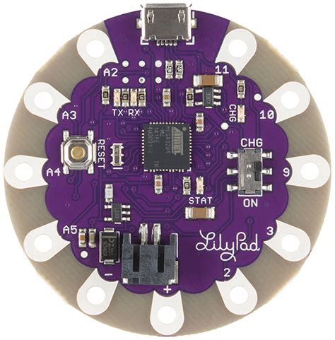 Arduino Lilypad Usb Atmega32u4 Microcontroller Robotshop