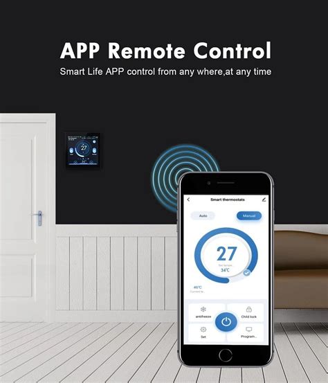 Smart WIFI цветной ЖК-экран пульт дистанционного управления термостат ...