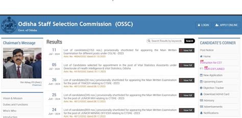 OSSC CGL Prelims Result Out At Ossc Gov In Candidates Selected For Mains