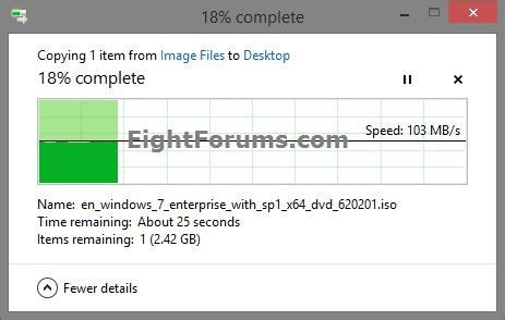 File Transfer Dialog More Or Less Details In Windows Windows Help Forums