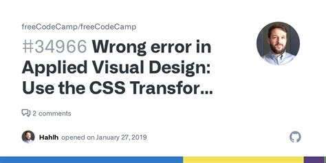 Wrong Error In Applied Visual Design Use The Css Transform Scale