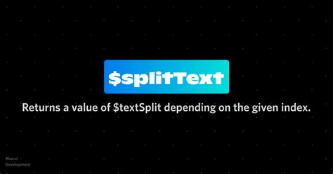 Splittext Aoijs — Documentation