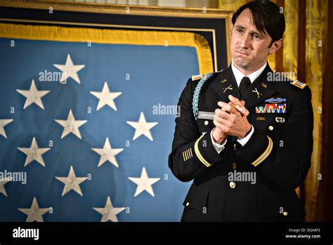 Us Army Capt William D Swenson During The Medal Of Honor Ceremony In