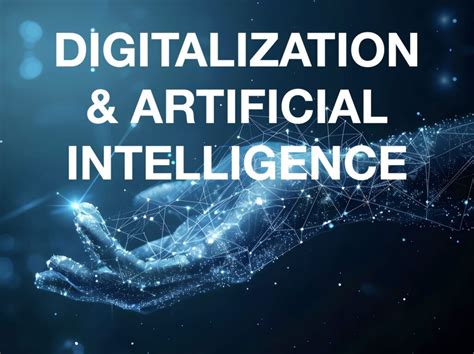 Digitalization And Artificial Intelligence First Internazionale