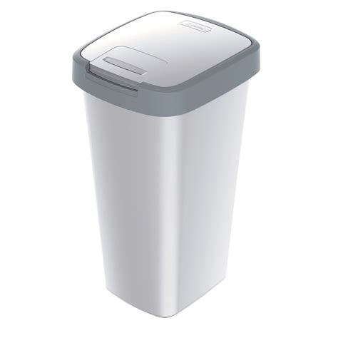 Keden Compacta Q Rubbish Bin With Swing And Hinged Lid 12l Plastic Was