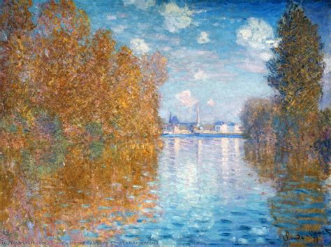 Effet D`automne à Argenteuil 1873 De Claude Monet 1840 1926 France Reproductions De