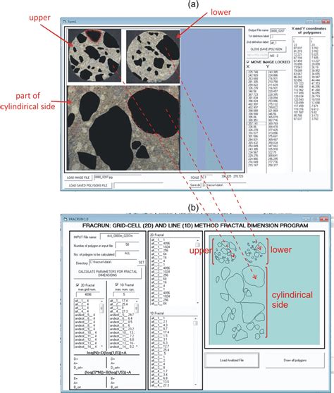 Screen Views Of Fracrun A Digitizing And B Determination Of