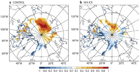 Difference Between Ensemble Mean Forecast Sea Ice Concentration And