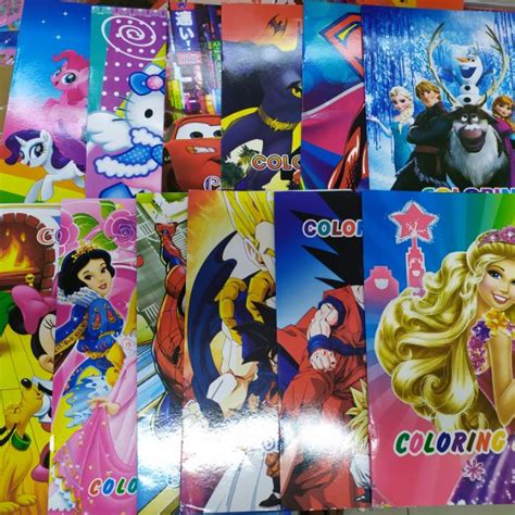 Character Coloring Book Without Sticker Shopee Philippines