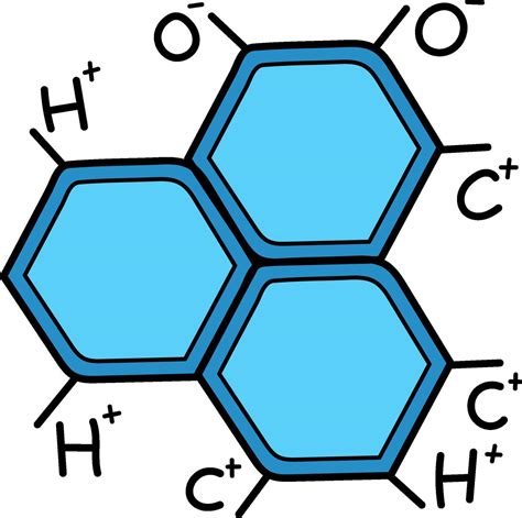 A Blue Hexagon With Four Hydrogen Atoms 52836107 Vector Art At Vecteezy