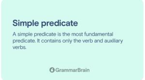 What Is A Predicate Definition Types Examples Simple Compound More GrammarBrain